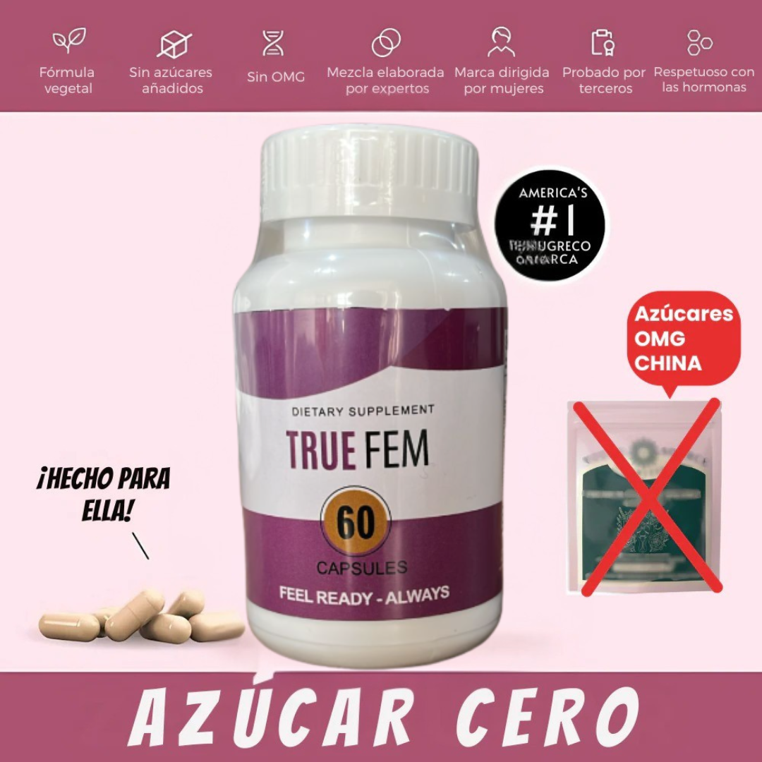True Fem 13 en 1 – El Suplemento Natural que Equilibra Tus Hormonas y